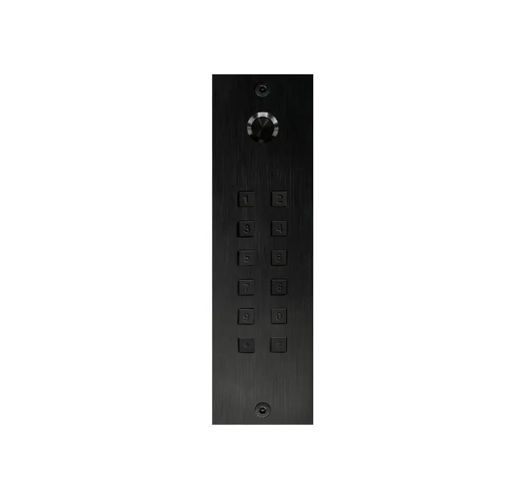 Access keypad Black aluminum + bell button stand alone 2 relays ...